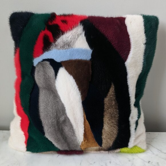 Vintage | Accents | 7 Inch Vintage Rare Genuine Mink Fur Multi Color ...